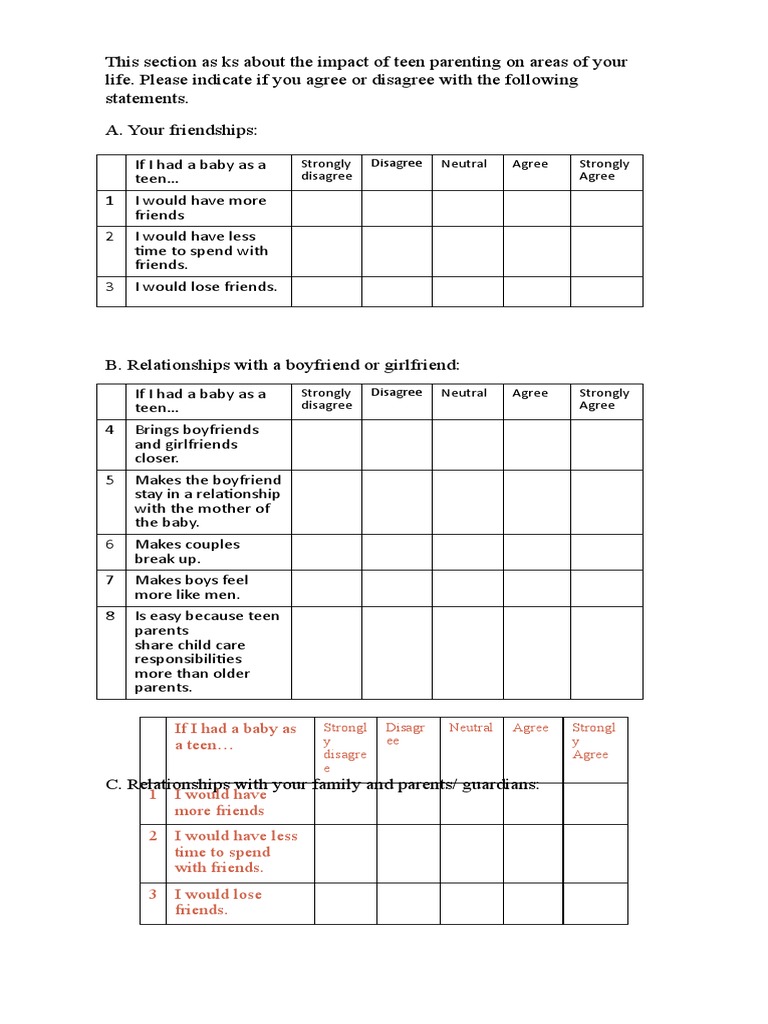 Strongly Disagree Disagree Neutral Agree Strongly Agree: Ifihadababyas ...