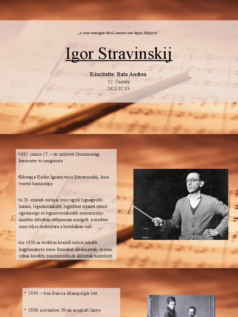 Igor Stravinskij | PDF