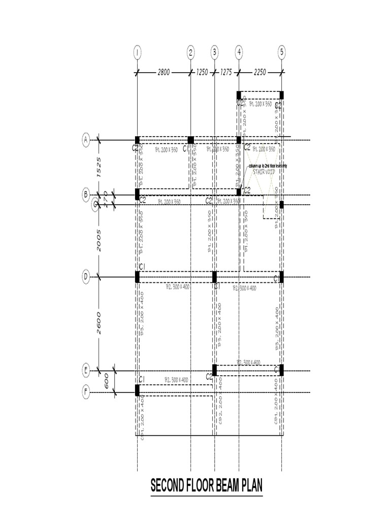 2nd Floor Beam Plan | PDF