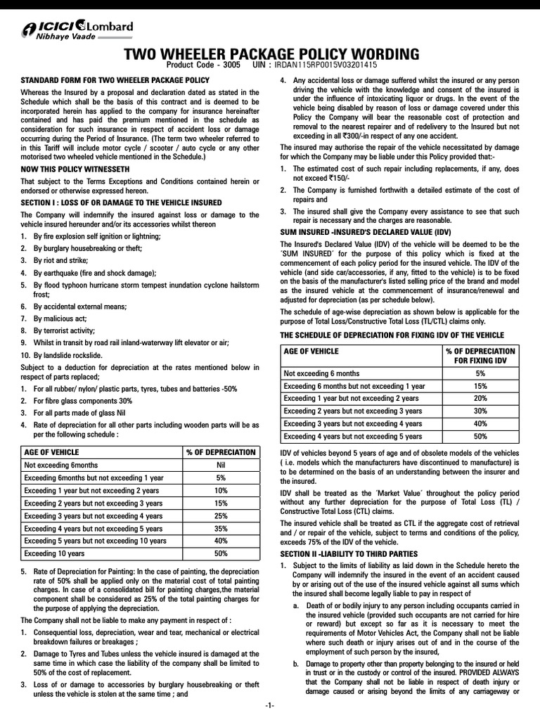 Policy Wording | PDF | Indemnity | Insurance