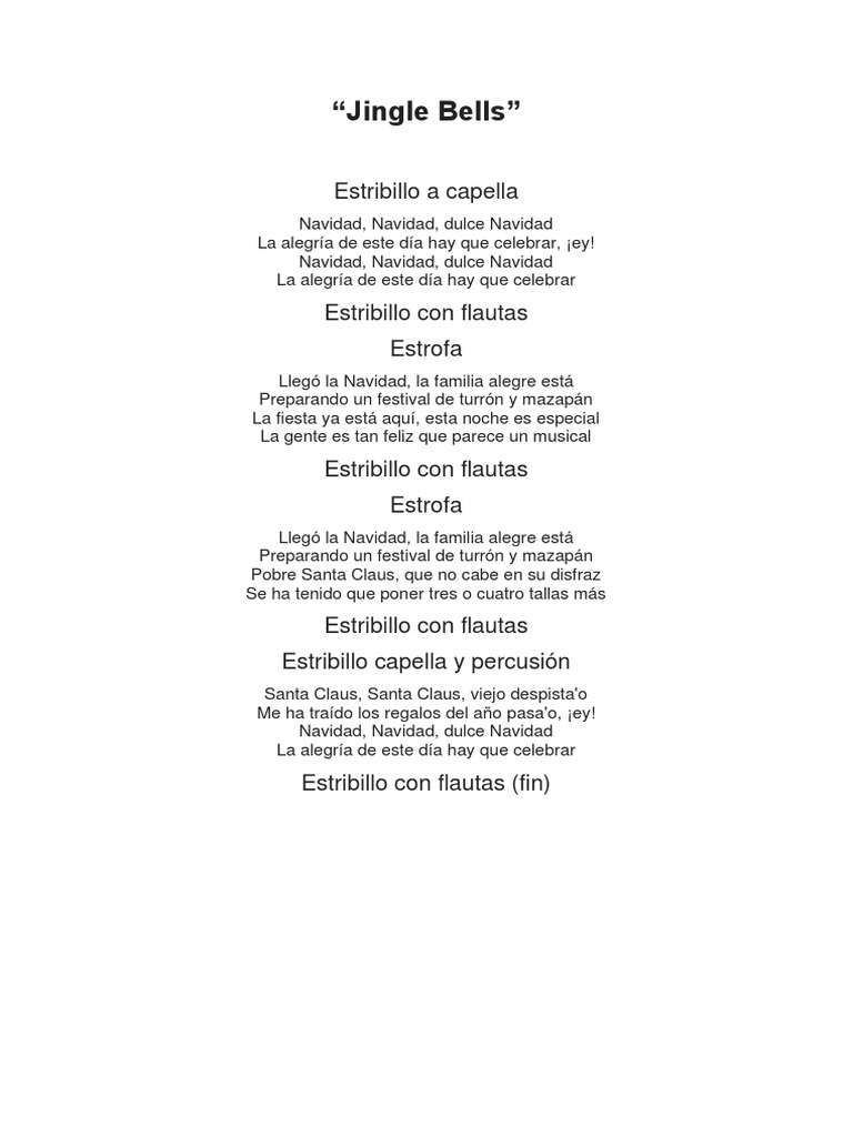 Jingle Bells Letra | PDF