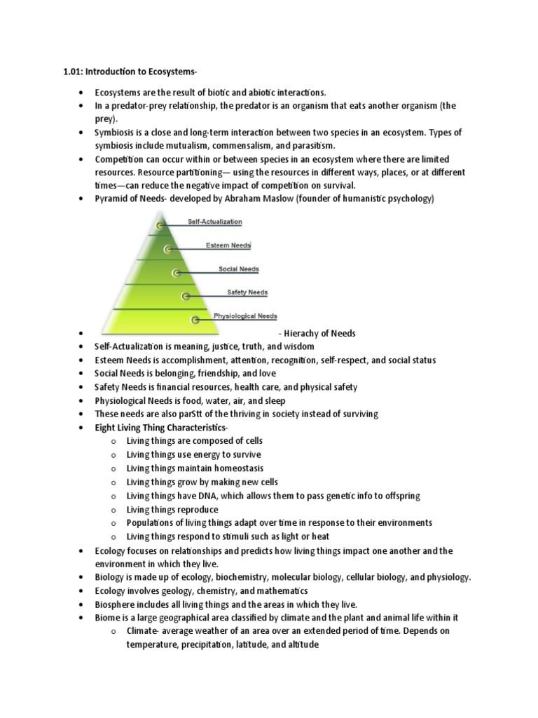 AP Environmental Science Notes | PDF | Carbon Cycle | Primary Production