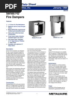 Ruskin Fire Dampers | PDF | Duct (Flow) | Length