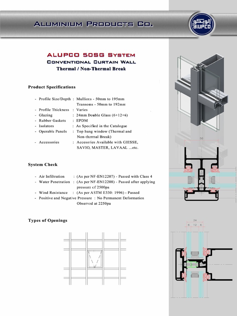 ALUPCO 50SG System Conventional | PDF