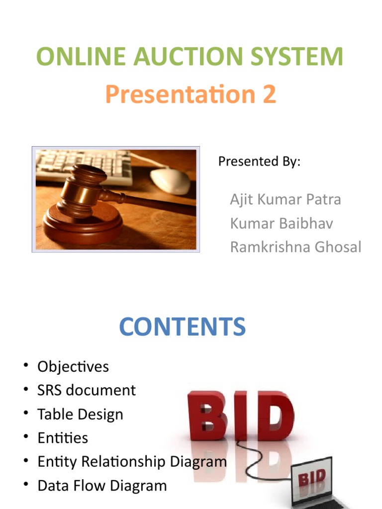 Online Auction System: Presentation 2 | Download Free PDF | Financial ...