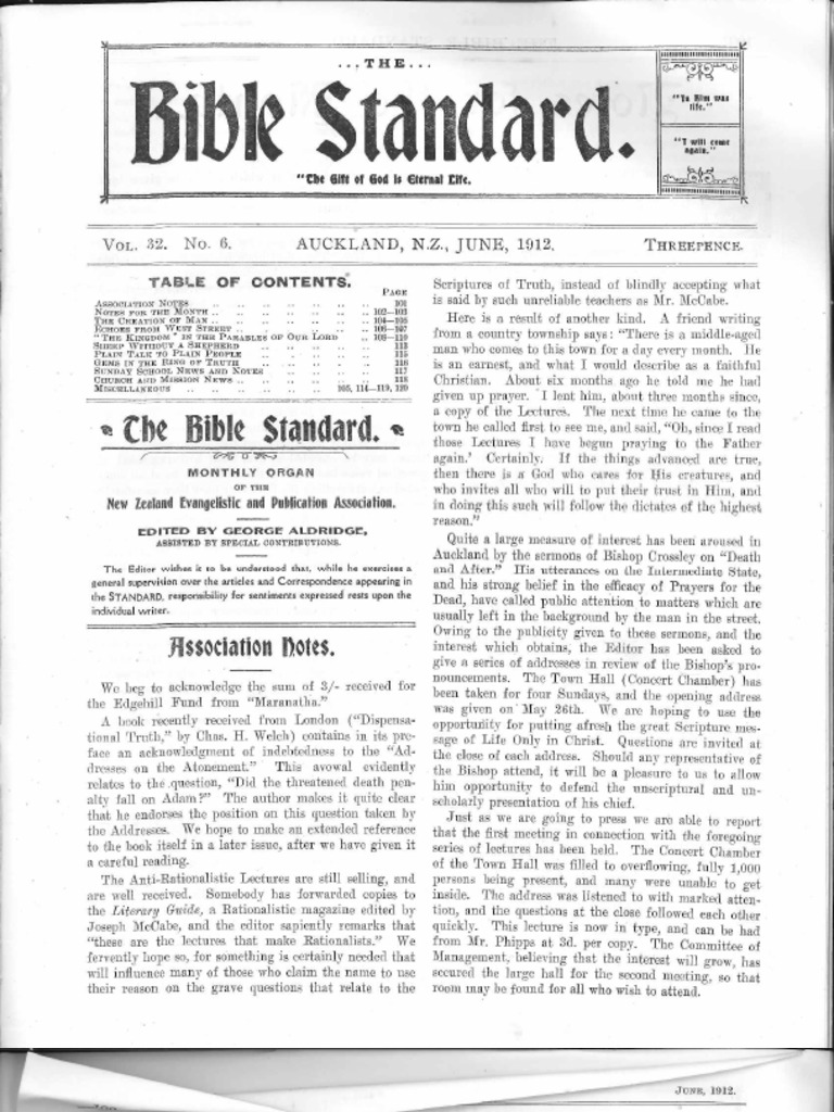 The Bible Standard June 1912 | PDF