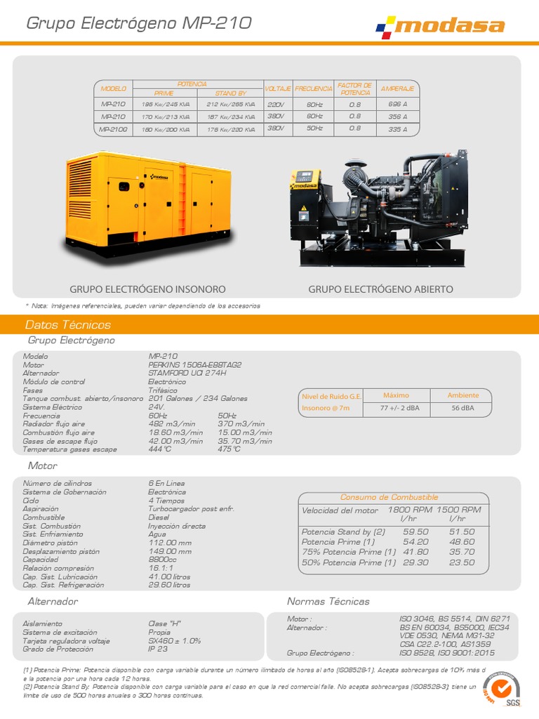 MP 210 | PDF | Generador eléctrico | Energia electrica