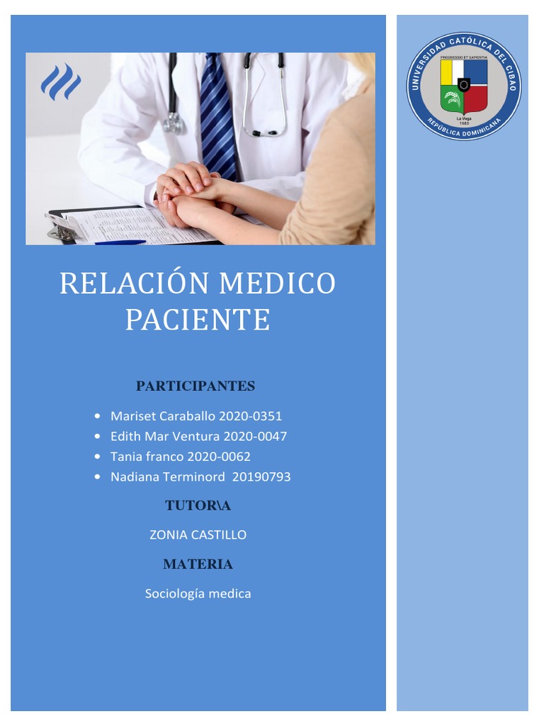 Relación Medico Paciente | PDF | Cuidado de la salud | Medicina
