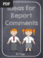 Over 125 Report Card Comments FREEBIE | PDF | Homework | Leadership