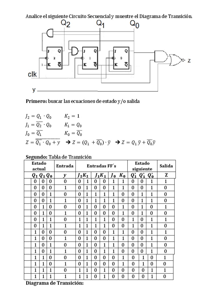 EJEMPLOS Circuitos Secuenciales | PDF | Ingenieria Eléctrica | Ingeniería Informática