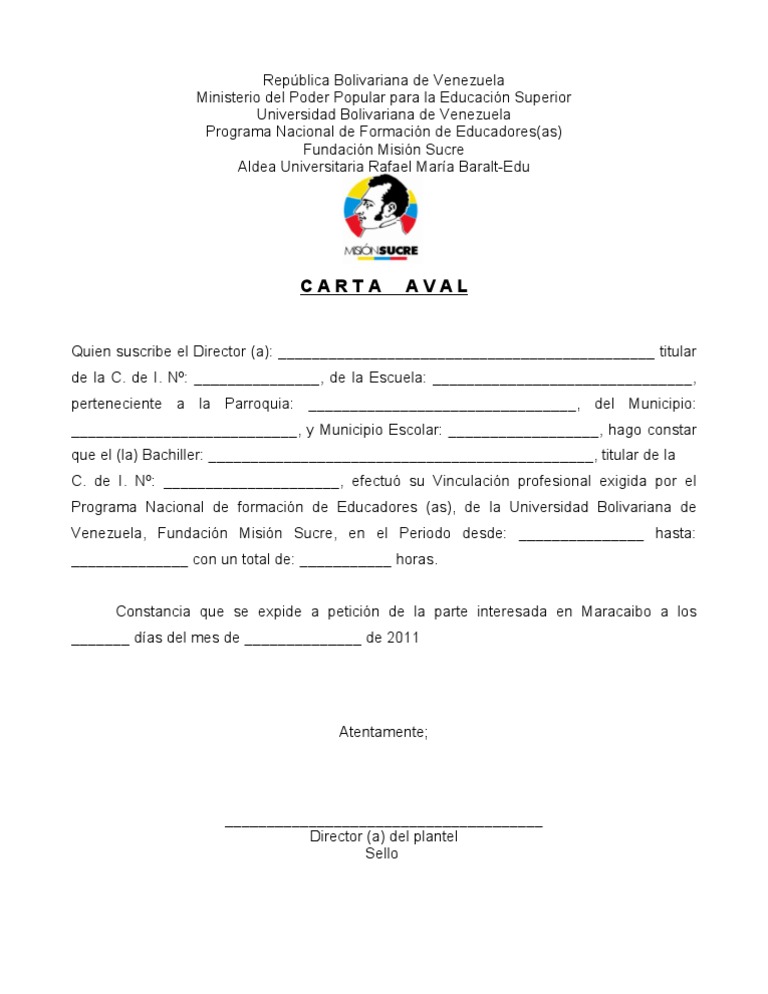 Carta Aval | PDF
