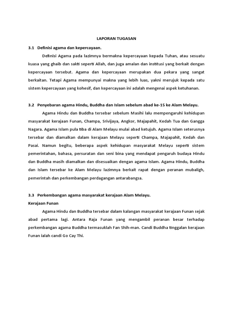 Laporan Tugasan | PDF