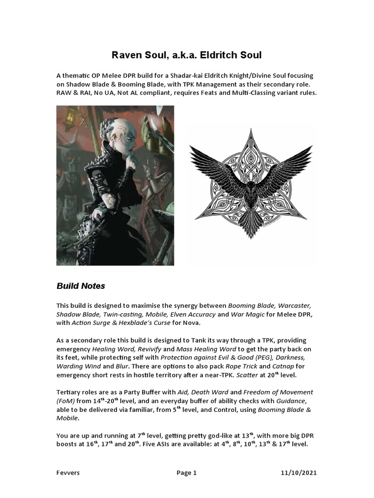 Raven Soul | PDF | Fantasy Role Playing Games | Role Playing Games