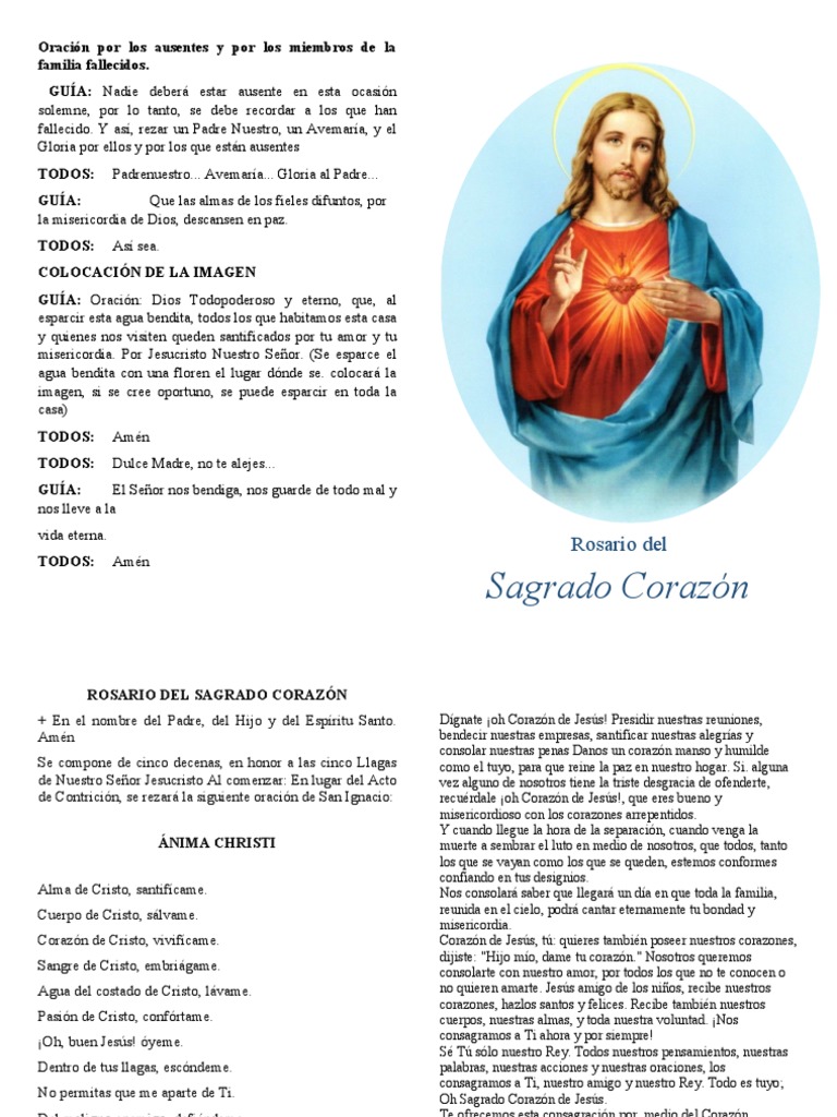 Rosario del Sagrado Corazón de Jesús | PDF | Cristo (título) | orador ...