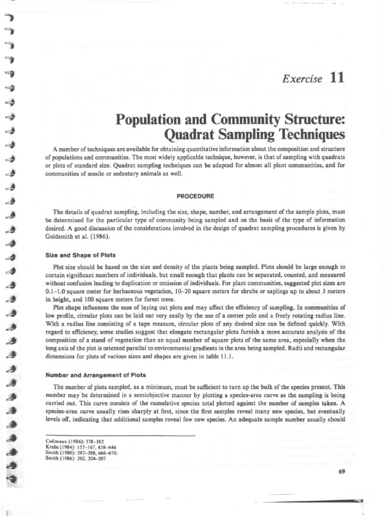 Quadrat Sampling | PDF | Technology & Engineering