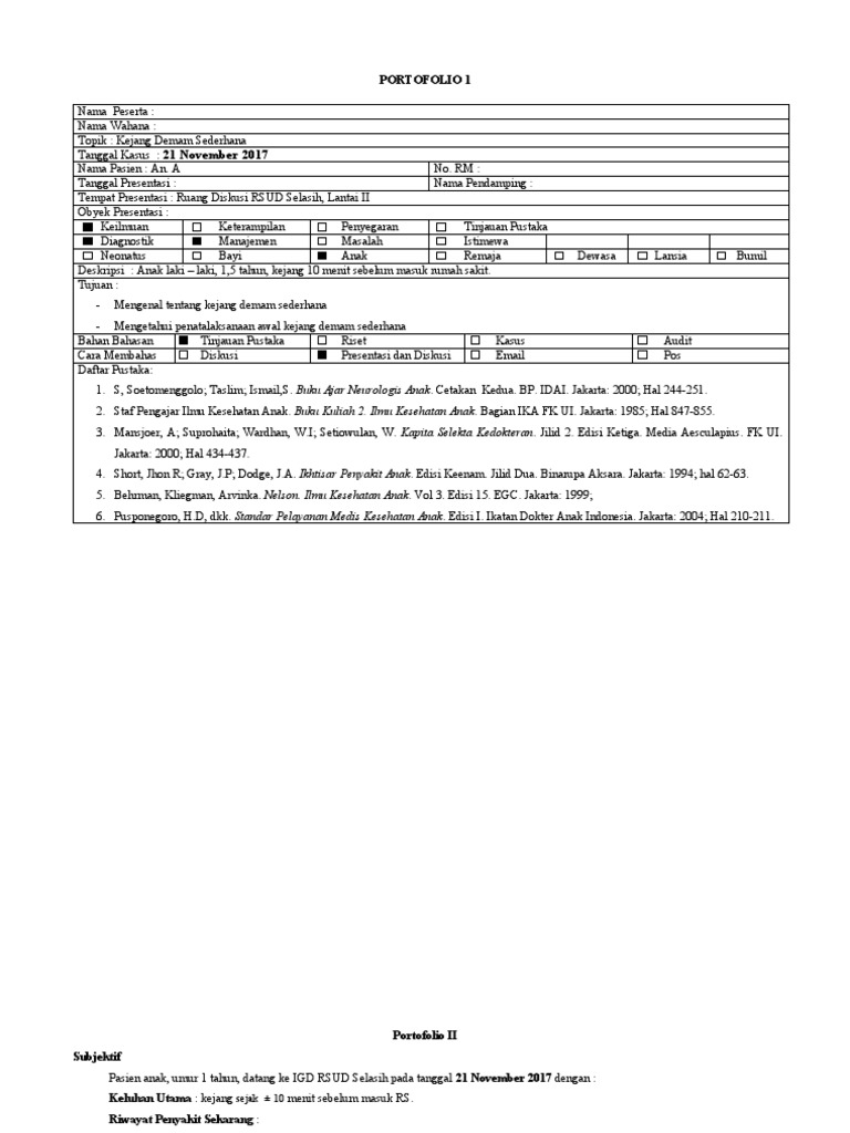 Portofolio Kds | PDF