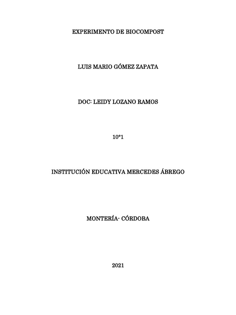 BIOCOMPOST | PDF | Compost | Residuos