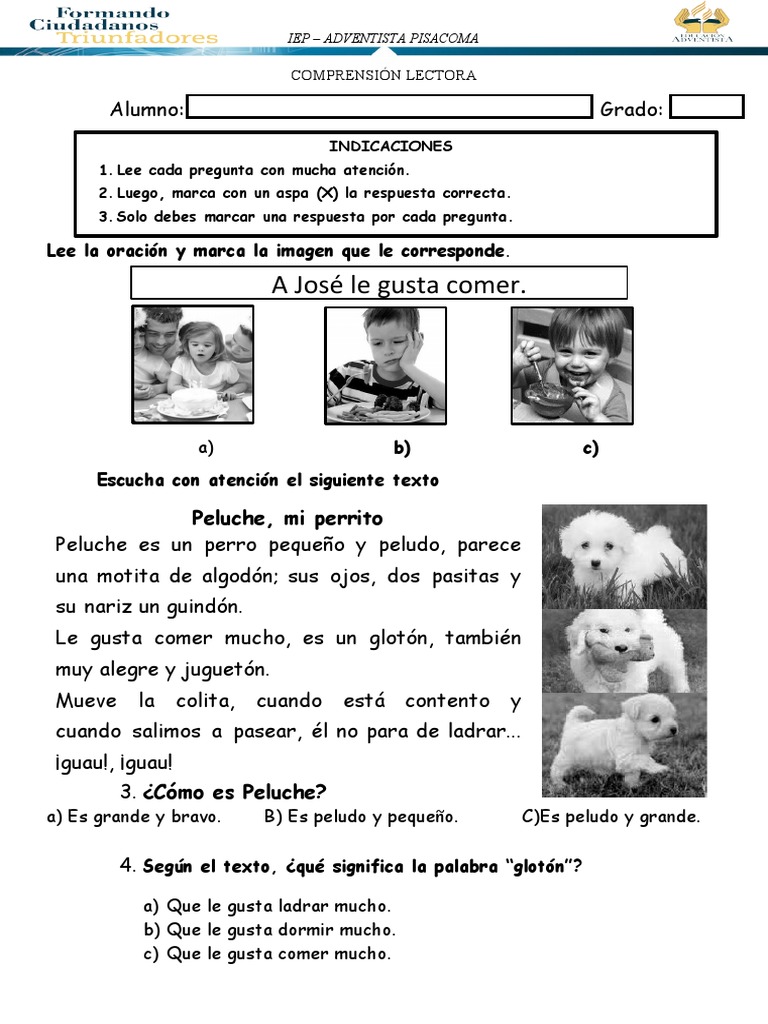 Examen Comu Primero | PDF