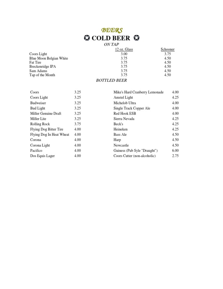 Beers | PDF
