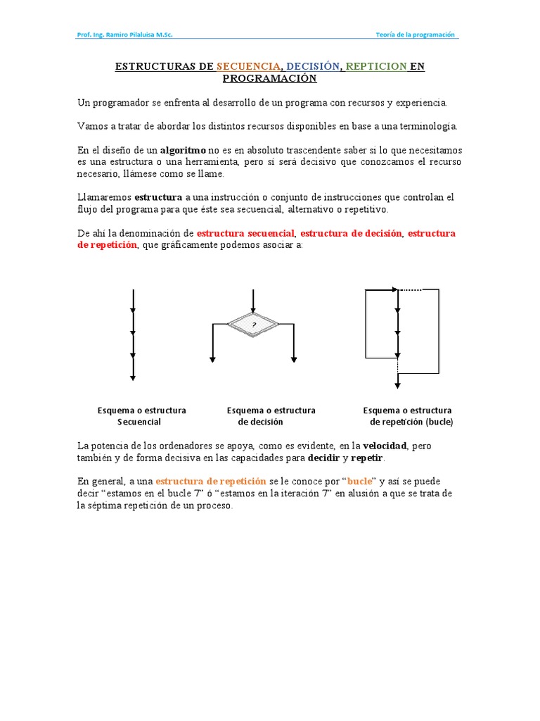 001 Estructuras de Control 2020-2021 | PDF | Flujo de control | Básico