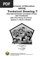 Technical Drawing 7 Module 1 | PDF | Drawing | Technical Drawing