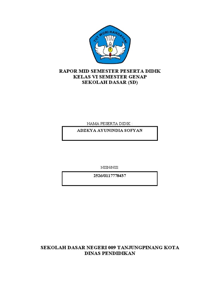Format Cover Rapor Mid Semester | PDF