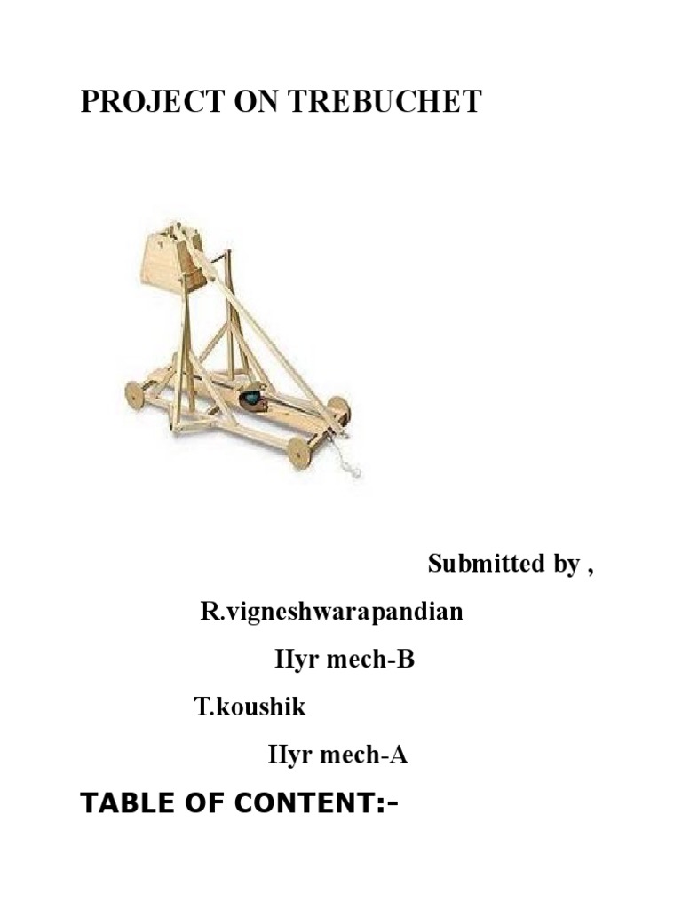 Building a Trebuchet Project | PDF