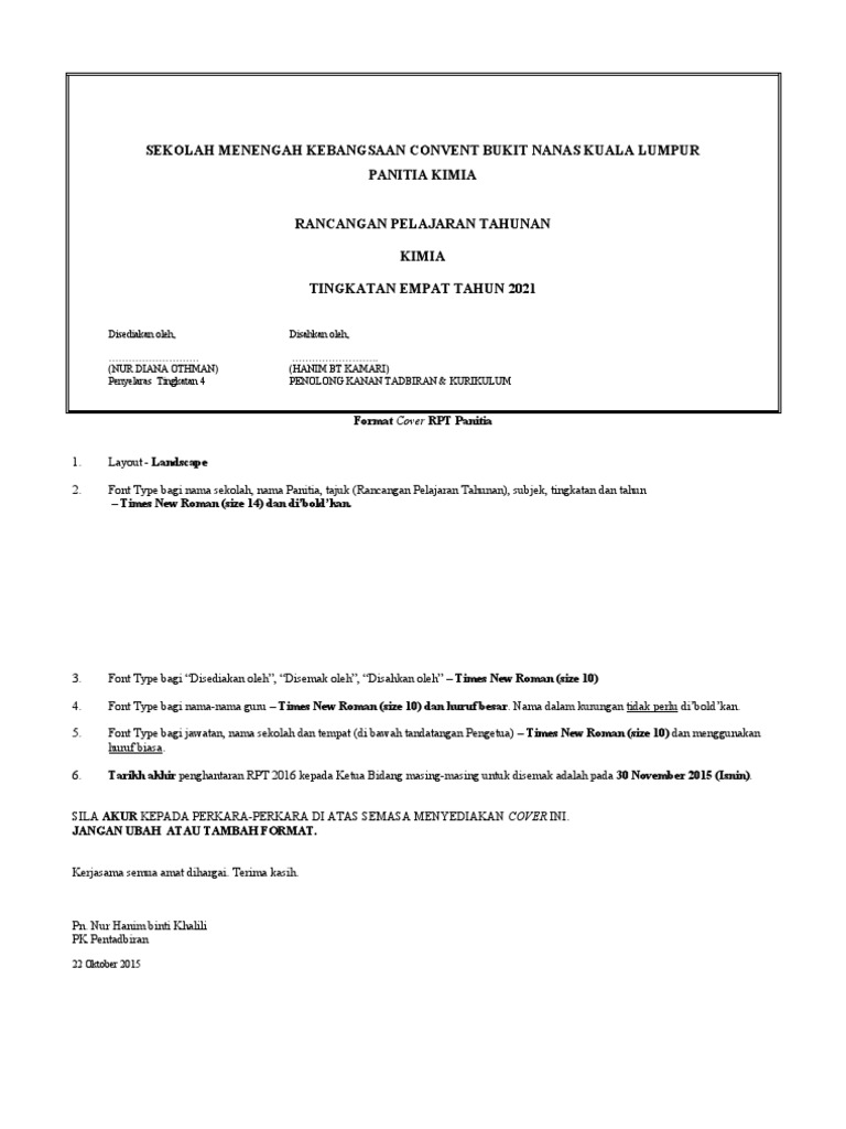Format Cover RPT 2021 | PDF