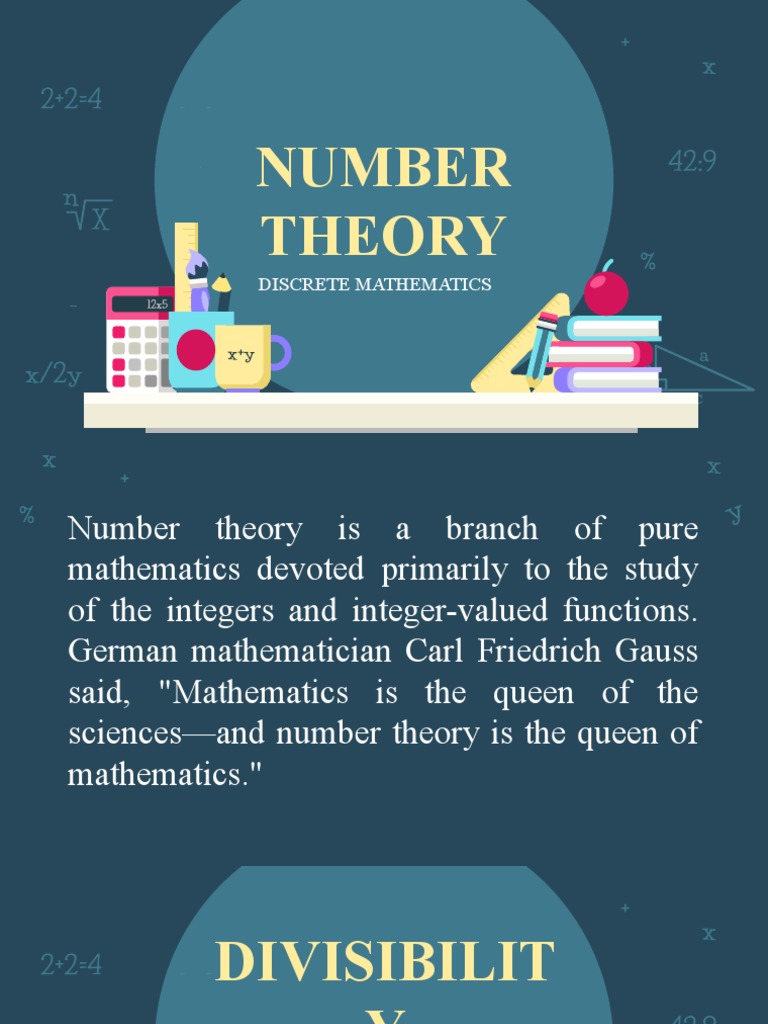 Number Theory: Discrete Mathematics | PDF | Numbers | Mathematics