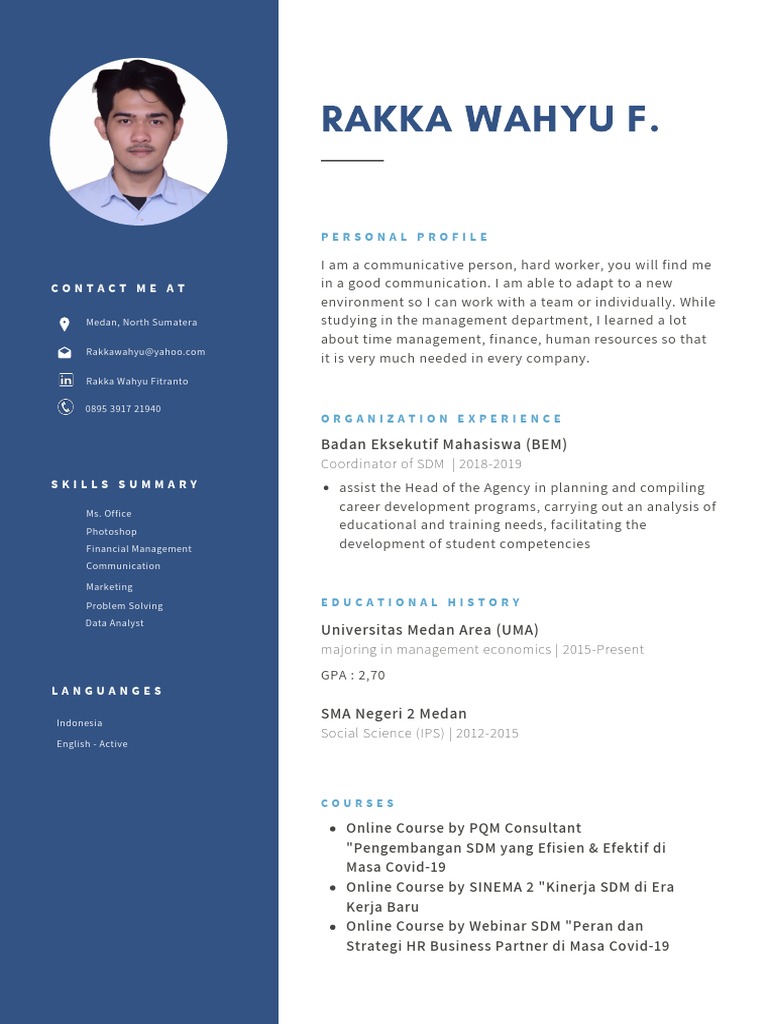 Rakka Wahyu F.: Badan Eksekutif Mahasiswa (BEM) | PDF