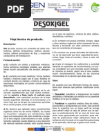 Desoxigel Ficha Técnica | PDF | Agua | Corrosión