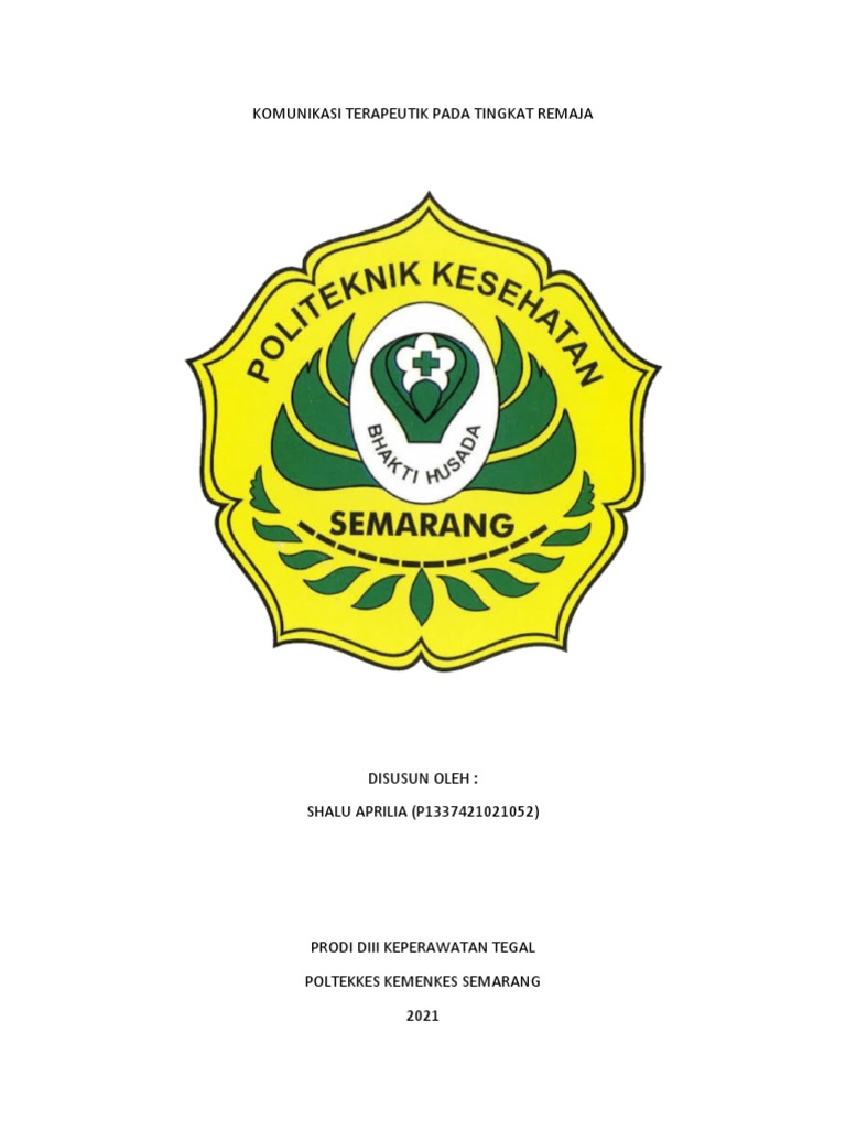 SP Komunikasi Terapeutik Pada Remaja | PDF