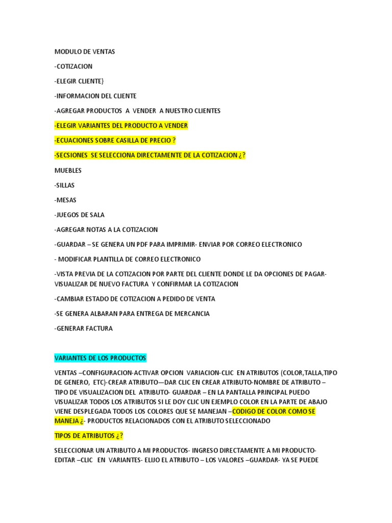 Modulo de Ventas | PDF | Finanzas y administración del dinero