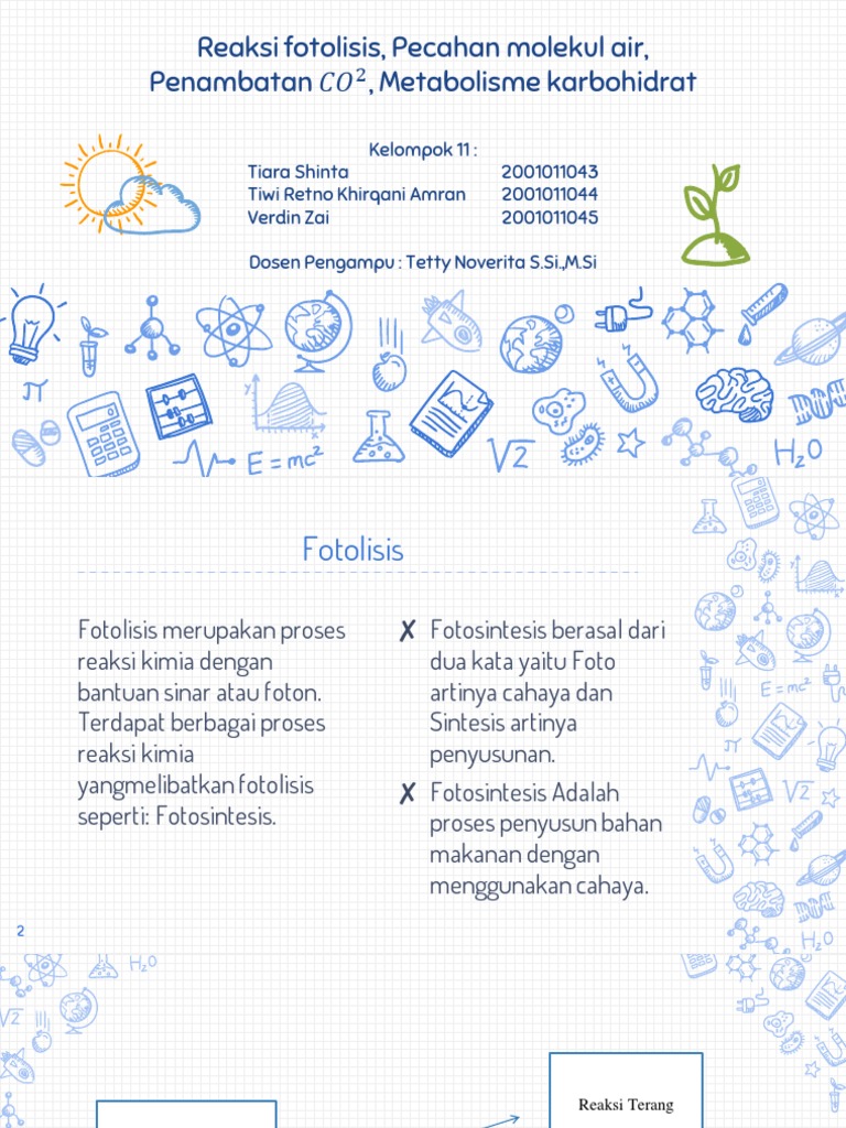 Proses Fotolisis Air dalam Fotosintesis | PDF | Pengembangan Diri ...