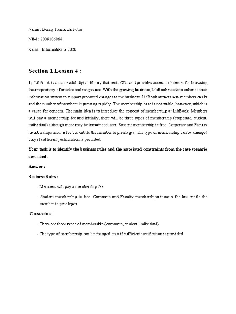 Benny Hernanda Putra - If B 2020 | PDF | Information Technology ...