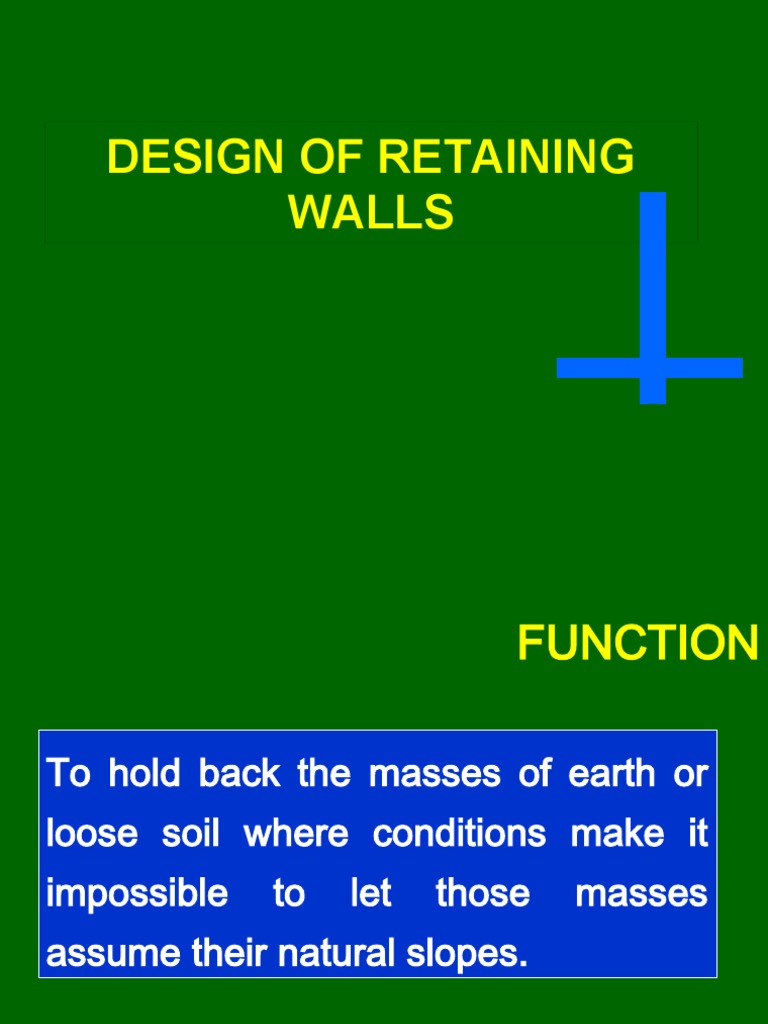 Retaining Wall Design Guide | PDF | Soil | Mechanical Engineering