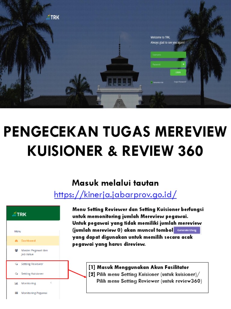 Panduan Monitoring Tugas Mereview Kuisioner & Review360 | PDF