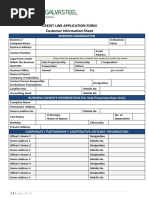 Business Customer Information Form: Registered Business Name: Store ...