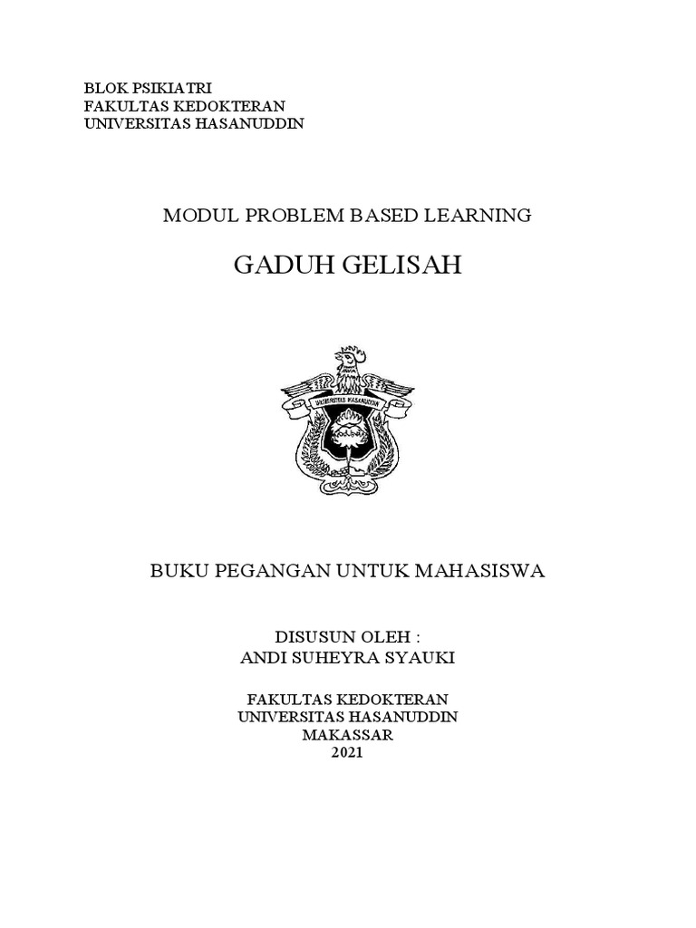 Modul Psikiatri: Gaduh Gelisah | PDF