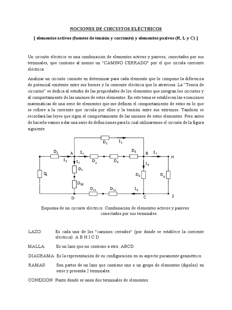 Elementos Activos y Pasivos | PDF | Inductor | Resistencia Eléctrica y ...