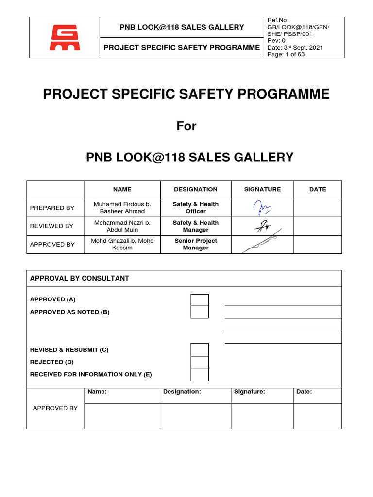 PNB Look@118 Safety Programme | PDF | Occupational Safety And Health ...