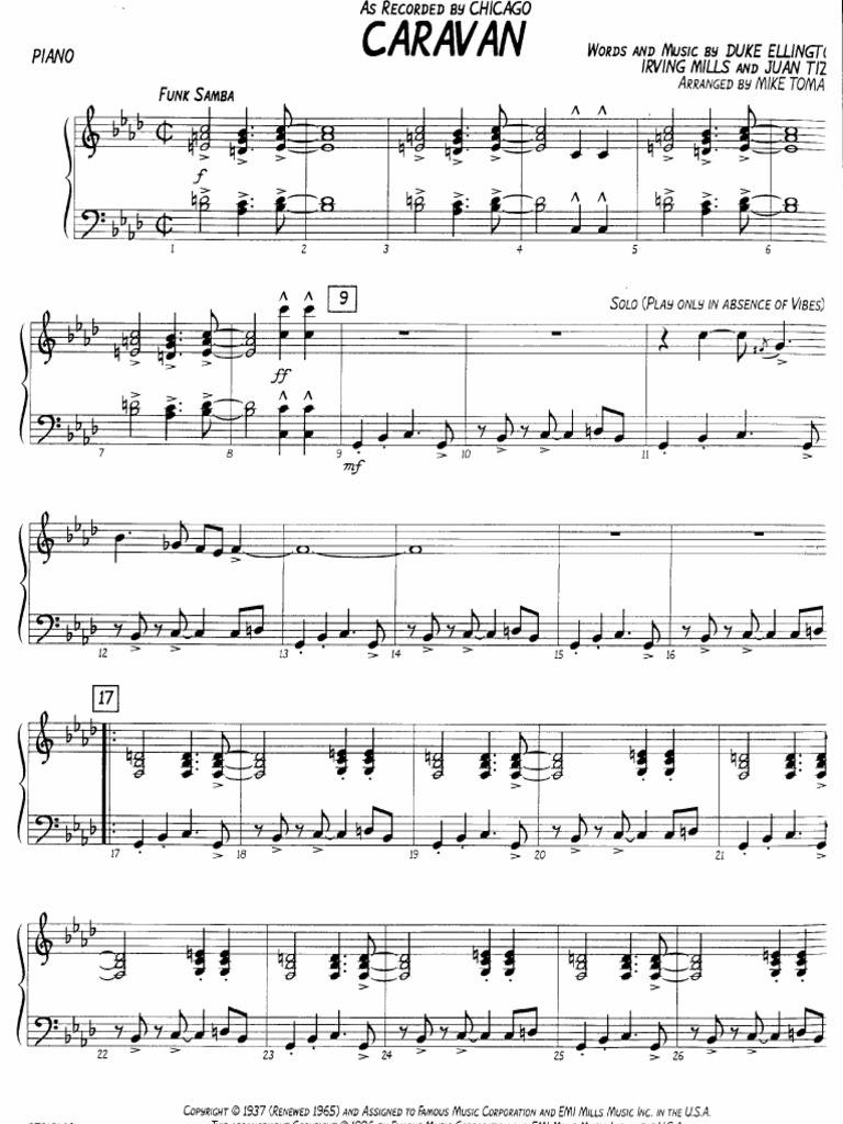Caravan Piano | PDF