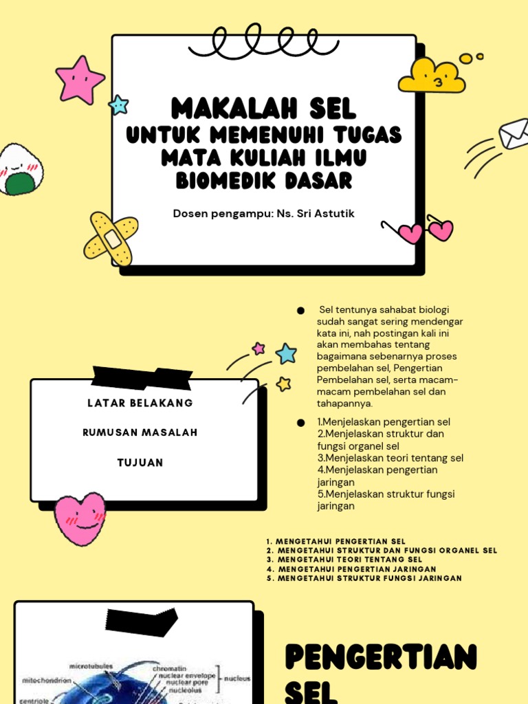 MAKALAH SEL Untuk Memenuhi Tugas Mata Kuliah Ilmu Biomedik Dasar ...
