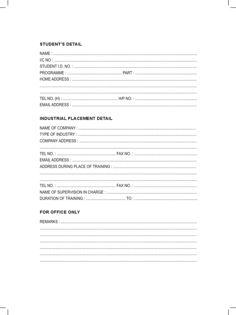 Industrial Training LogBook (FKA) | PDF