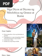 12 Diyos at Diyosa NG Mitolohiya NG Rome at Greek | PDF