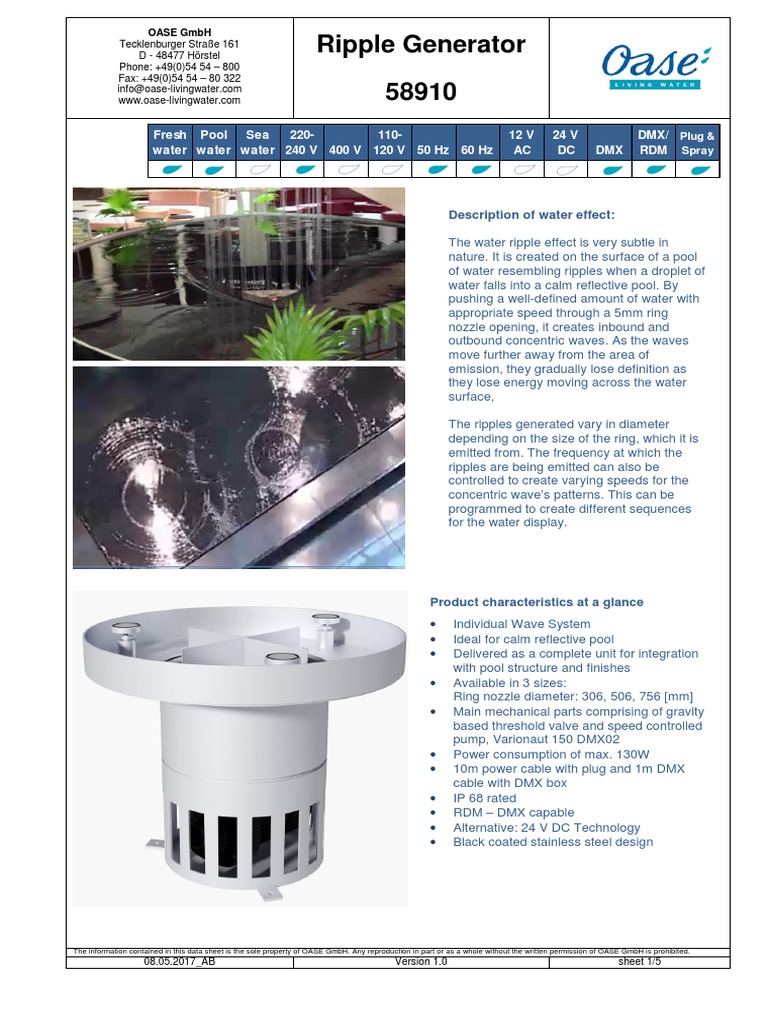 Datasheet Ripple-Generator en | PDF | Electromagnetism | Electricity