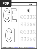 Imagnes Con Las Silabas Güe, Güi, Ge y Gi | PDF