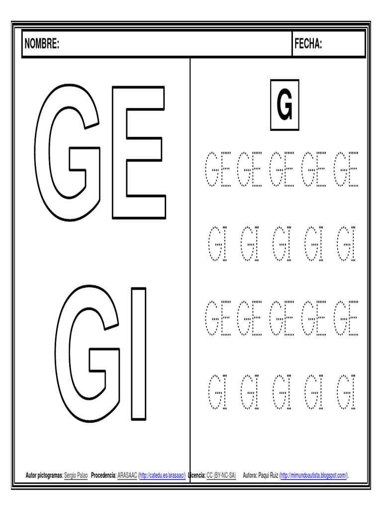 Fichas Ge Gi | PDF | Lingüística