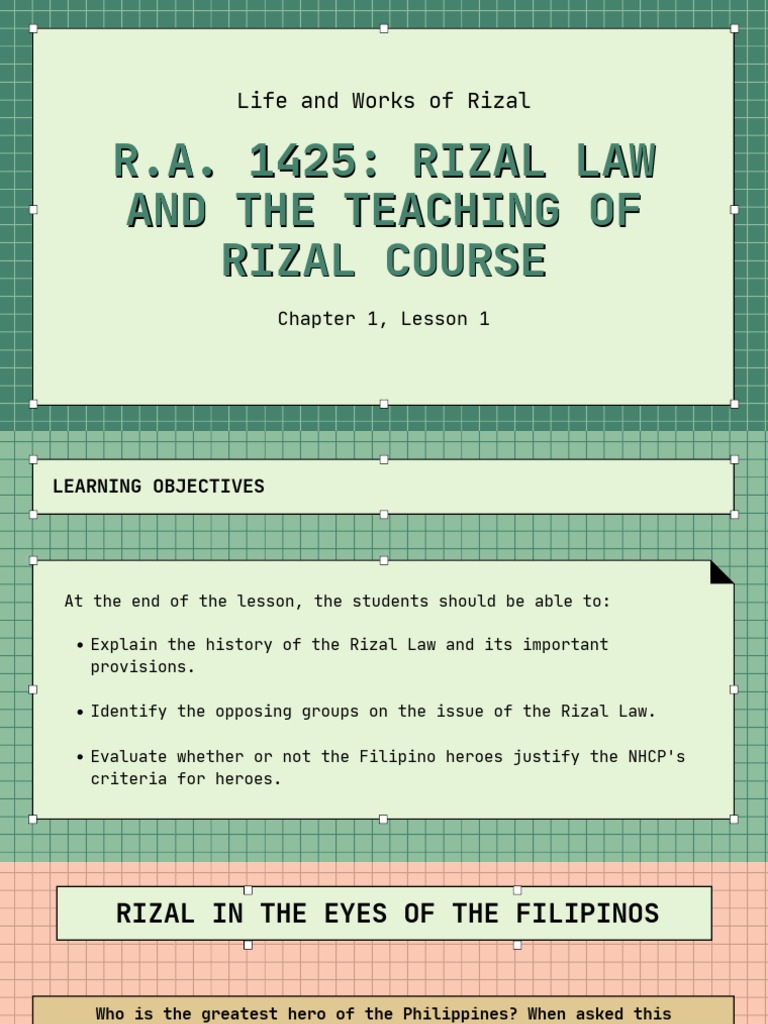 Rizal Law and The Teaching of Rizal Course | PDF | Philippines