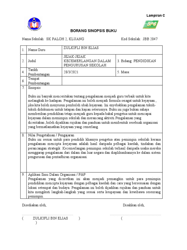 Lampiran C4 | PDF | Karier & Perkembangan | Kesehatan Holistik
